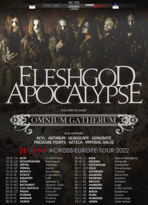 Fleshgod Apocalypse half november naar Nederland