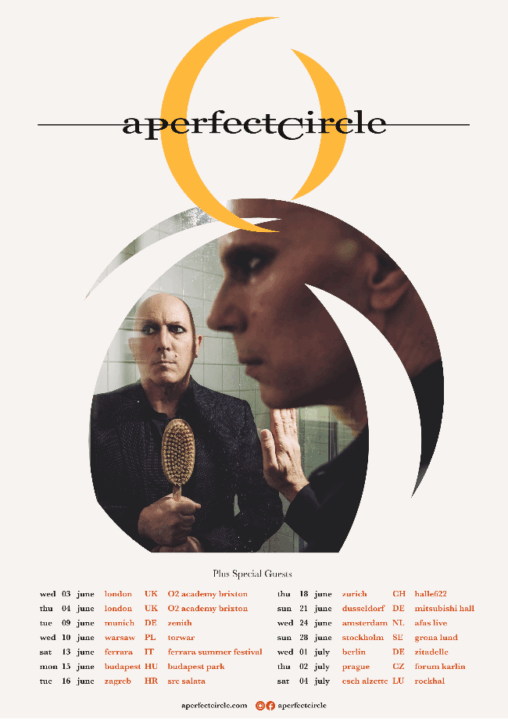 A Perfect Circle in 2026 weer naar Europa - White Room Reviews